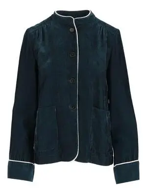 FORTE_FORTE Two-thousand-striped Jade Jacket - Green