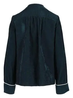 FORTE_FORTE Two-thousand-striped Jade Jacket - Green