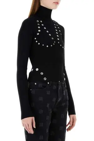 Off-White Viscose Blend Top