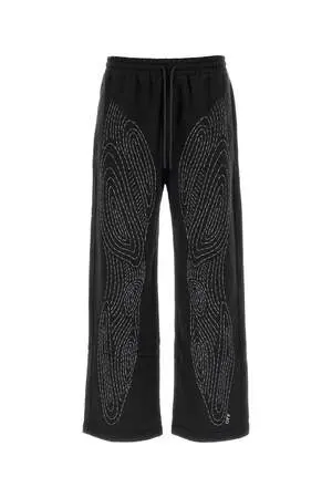 Off-White Cotton Joggers - Black