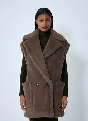 Max Mara Camel-hair Gilet - Brown