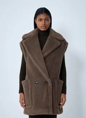 Max Mara Camel-hair Gilet - Brown