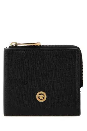 Versace Leather Wallet - Black