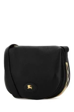 Burberry Leather Tavistock Crossbody Bag - Black