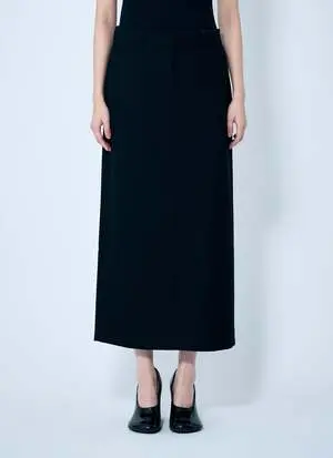 TOTEME Low-waist Straight Skirt - Black