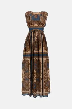 Zimmermann Mahon Waisted Maxi Dress - Multicolor
