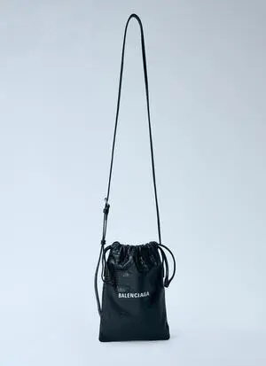 Balenciaga Shopper Phone Holder - Black
