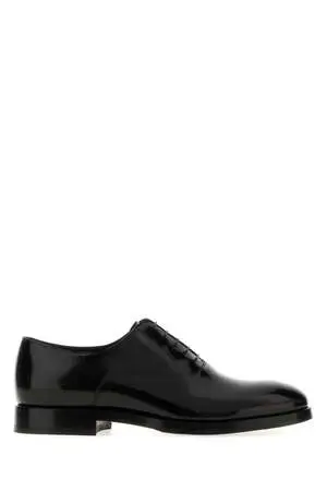 Brunello Cucinelli Leather Lace-up Shoes - Black