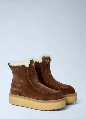 Prada Suede Boots - Brown