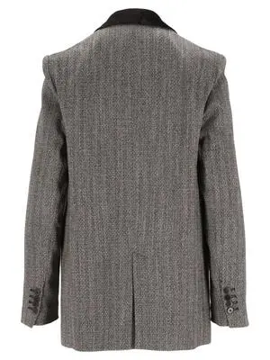 FORTE_FORTE Jaspe Chevron Blazer