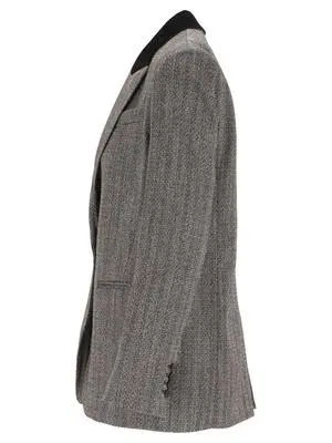 FORTE_FORTE Jaspe Chevron Blazer
