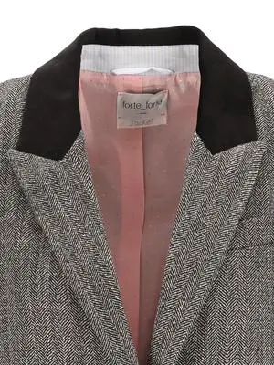 FORTE_FORTE Jaspe Chevron Blazer