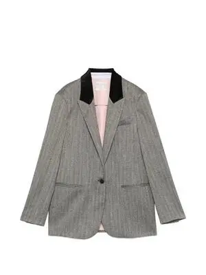 FORTE_FORTE Jaspe Chevron Blazer