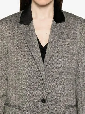 FORTE_FORTE Jaspe Chevron Blazer
