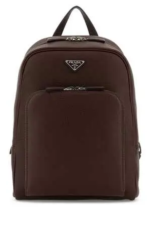 Prada PRADA Leather Backpack Brown
