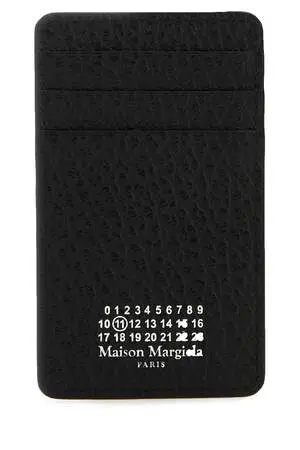 MAISON MARGIELA Leather Card Holder - Black