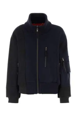 MAISON MARGIELA Two-tone Wool Bomber Jacket - Multicolor