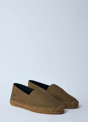 Saint Laurent Cotton Espadrilles - Brown