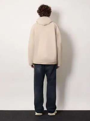 Balenciaga Cotton Blend Jacket With Embroidered Logo On The Front