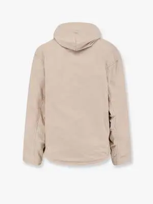 Balenciaga Cotton Blend Jacket With Embroidered Logo On The Front