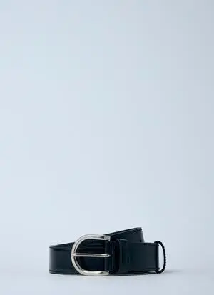 Prada Smooth-grain Leather Belt - Black
