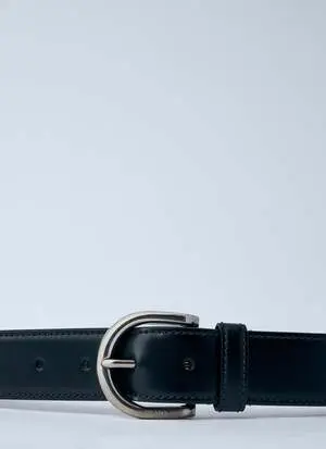 Prada Smooth-grain Leather Belt - Black