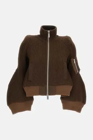 Sacai Wool Knit Blouson - Multicolor