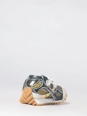 Bottega Veneta Orbit Technical Mesh Sneakers In A Bicolor Design - Yellow