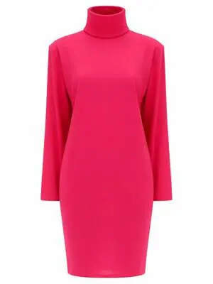 Saint Laurent Silk Boxy Dress - Pink