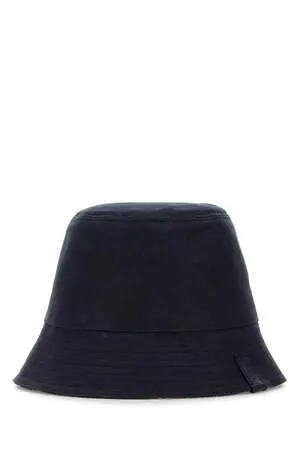 Loewe Navy Canvas Reversibile Bucket Hat