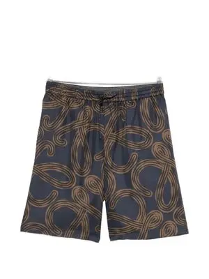 Loewe Printed Silk Shorts - Multicolor
