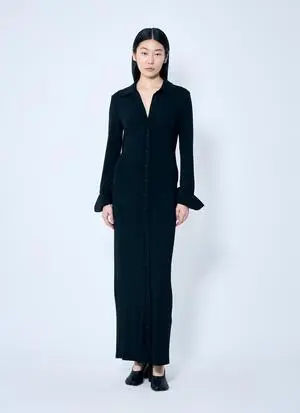 Sportmax Crepe Jersey Shirt Dress