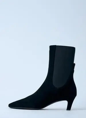 TOTEME Suede Boots - Black