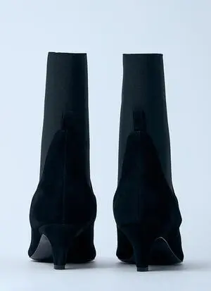 TOTEME Suede Boots - Black