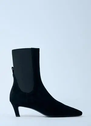 TOTEME Suede Boots - Black