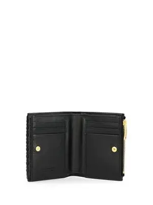 Bottega Veneta Small Bi-fold Woven Wallet - Black