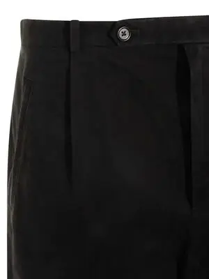 JIL SANDER Straight-leg Cotton Trousers - Black