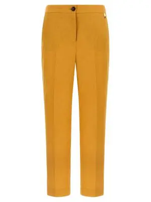Herno Linen Trousers - Orange