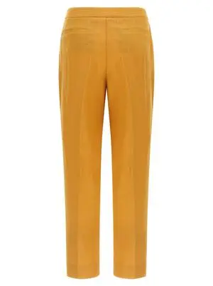 Herno Linen Trousers - Orange