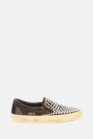 GOLDEN GOOSE Vce Suede Sneakers With Silver Tone Studs - Multicolor