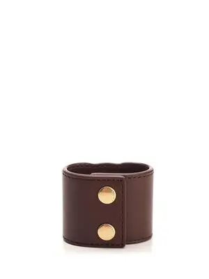 Celine Calfskin Hair Cuff - Brown