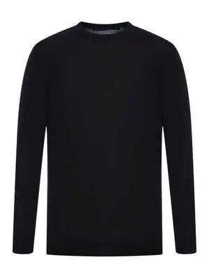 Kiton Crew Neck Wool Sweater - Black