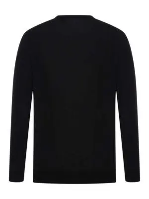Kiton Crew Neck Wool Sweater - Black