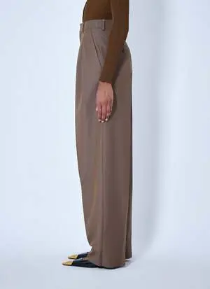 Saint Laurent Wool Blend Wide-leg Pants