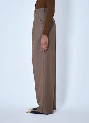 Saint Laurent Wool Blend Wide-leg Pants