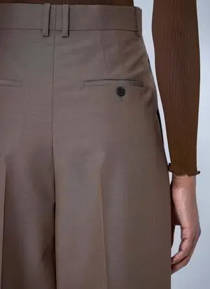 Saint Laurent Wool Blend Wide-leg Pants
