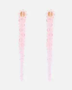 Simone Rocha Crystal Beaded Drop Earrings - Multicolor