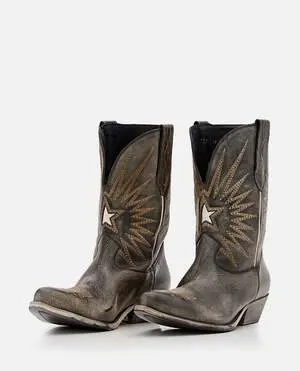 GOLDEN GOOSE Leather Boots - Multicolor