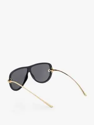 Bottega Veneta Acetate Aviator Sunglasses - Multicolor