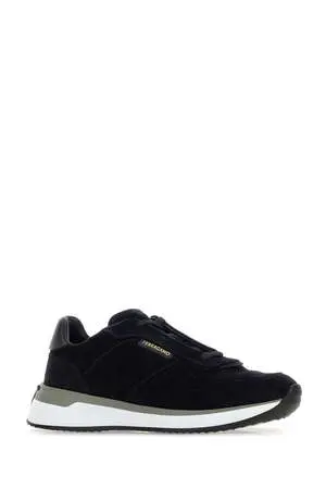 FERRAGAMO Dark Suede Sneakers